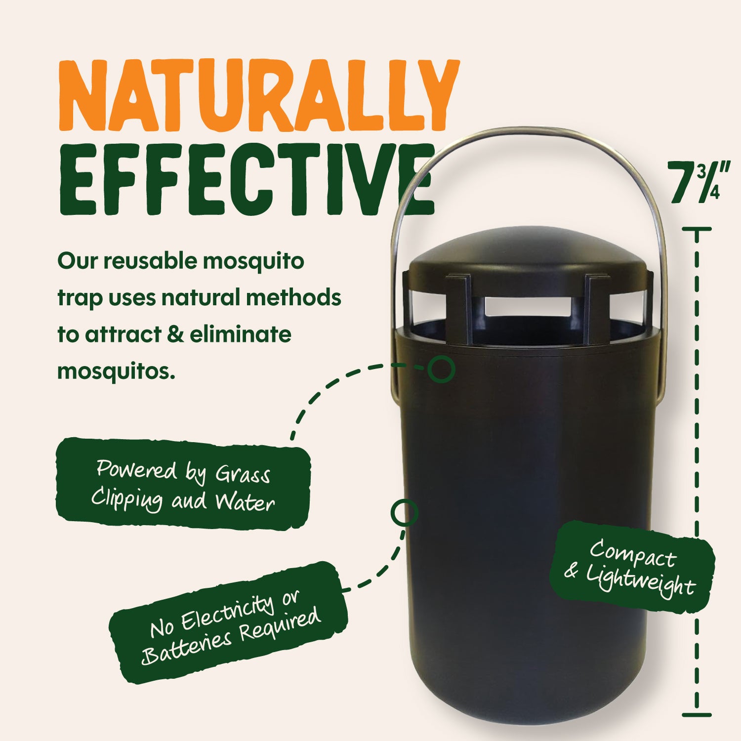 Dalen Skeet-O-Trap Chemical-Free Mosquito Ovitrap WHO-Endorsed Yard Trap